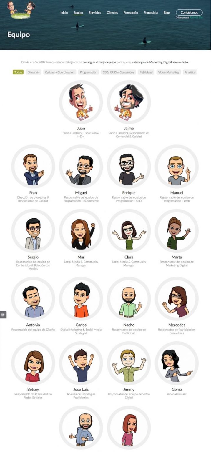 Ejemplos de páginas de quienes somos para tu negocio | Blog