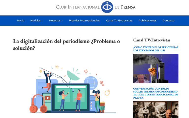 La digitalización del periodismo ¿Problema o solución? (Club ...